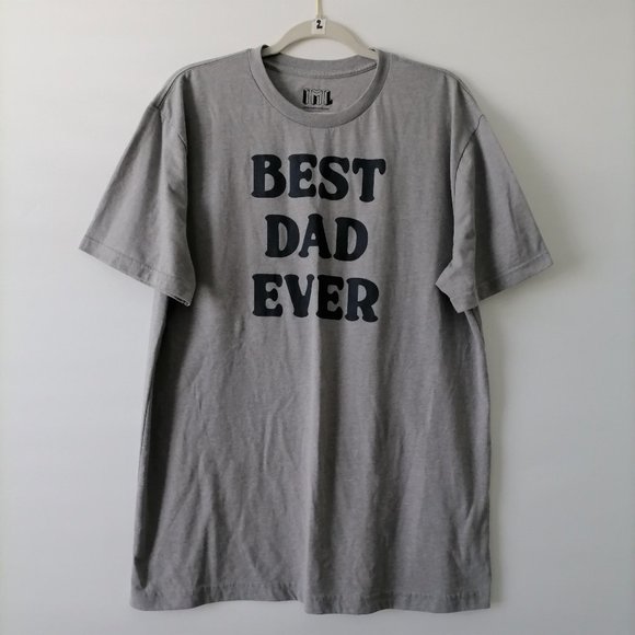 Isaac Morris | Shirts | Iml Isaacmorris Mens Gray Best Dad Ever Tshirt ...